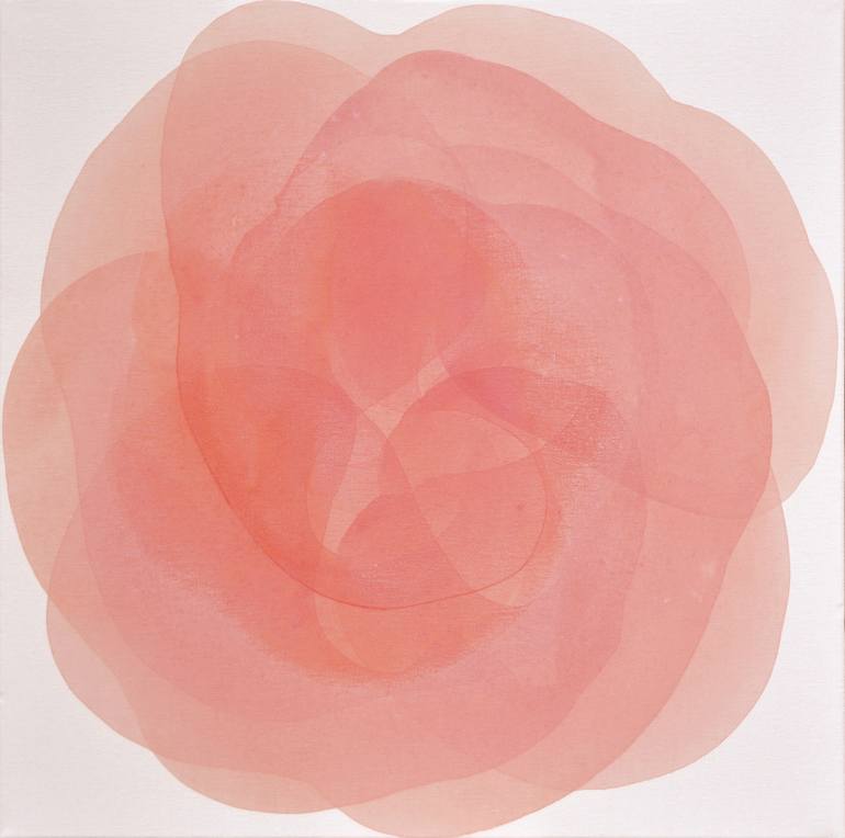 Abstract Flower Form Painting by Jitka Anlaufova | Saatchi Art