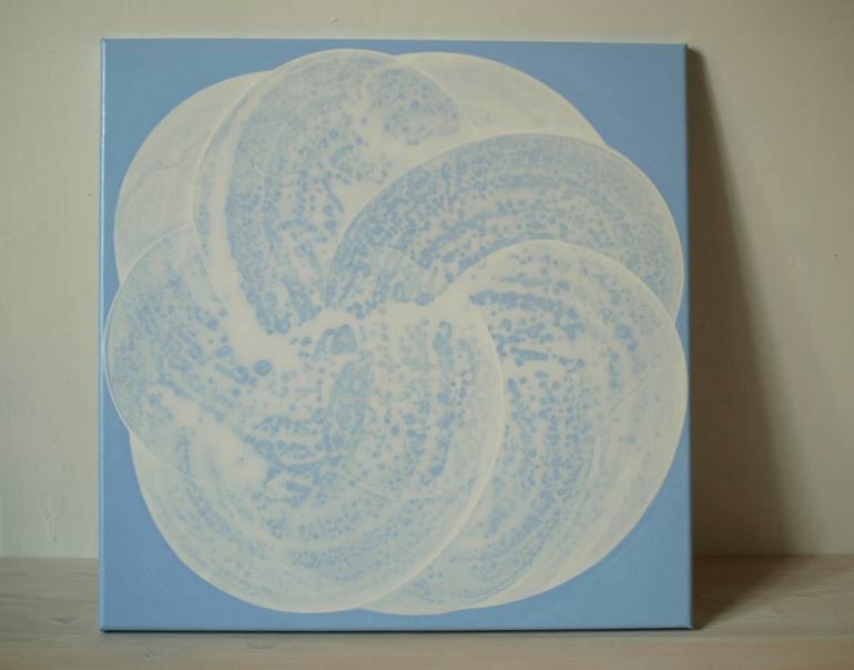 Frosted Garden - Abstract Flower Form Painting by Jitka Anlaufova ...