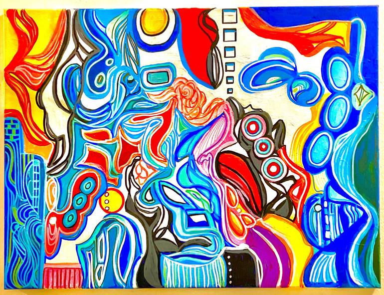 Angular Painting by Anne Hurst | Saatchi Art