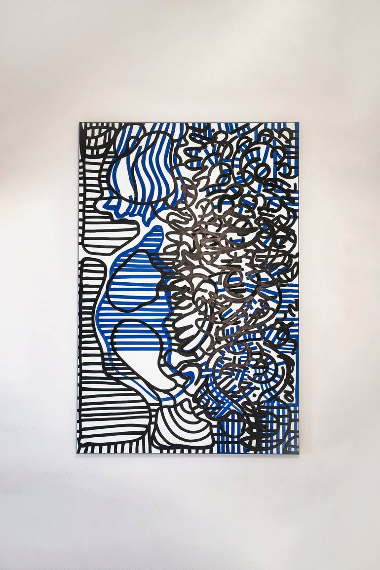 WRAPPING OF CROOKED LINES Painting by Sandmann Corte Real | Saatchi Art