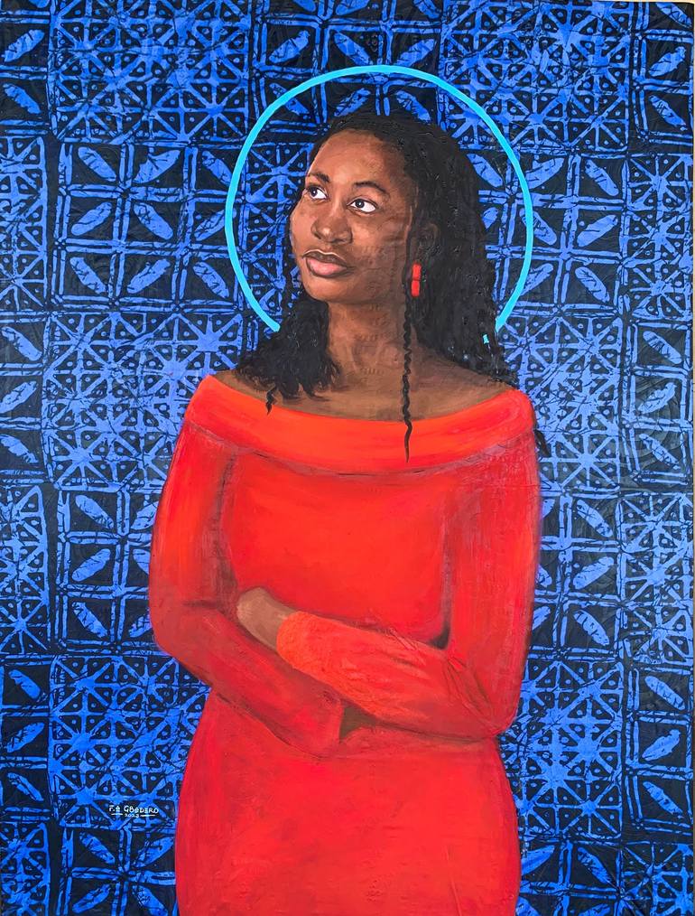 Awaiting the Bloom I Painting by Faith Gbadero | Saatchi Art Germany