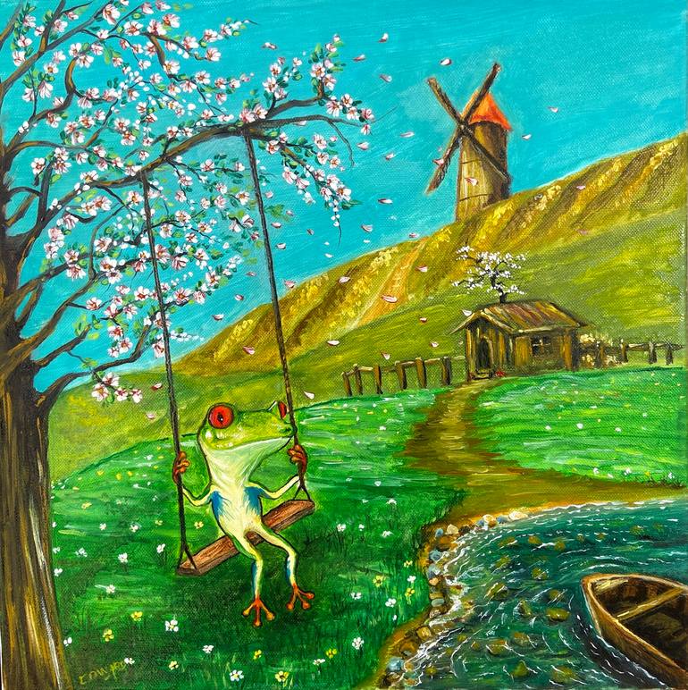 Mysterious Land Painting by Edward Art | Saatchi Art