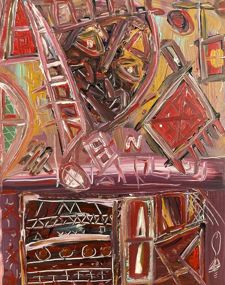 The watcher Painting by Aaron Rodriguez | Saatchi Art