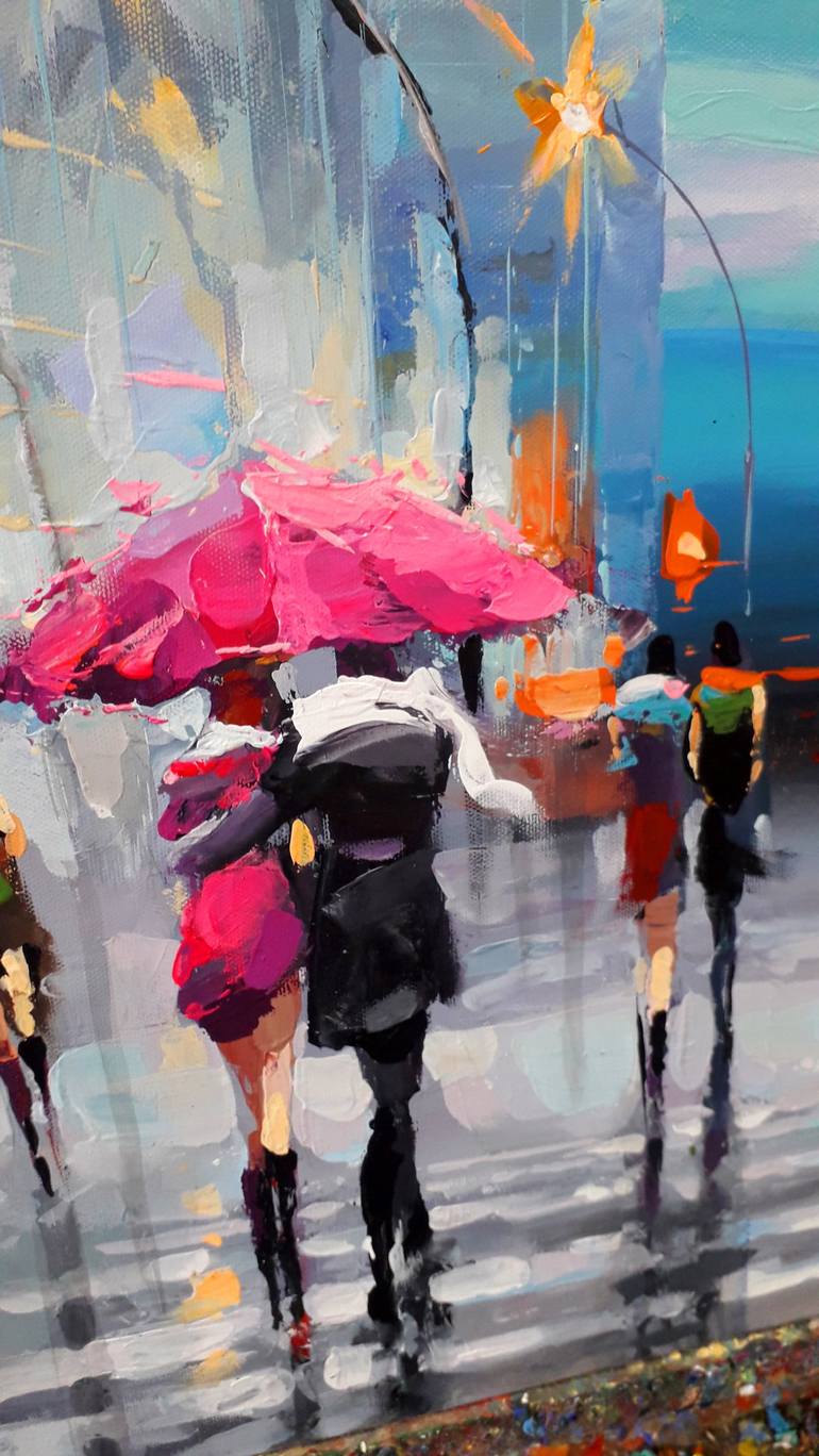 From the series Rhythms of streets #4 Painting by Dmitry Spiros ...