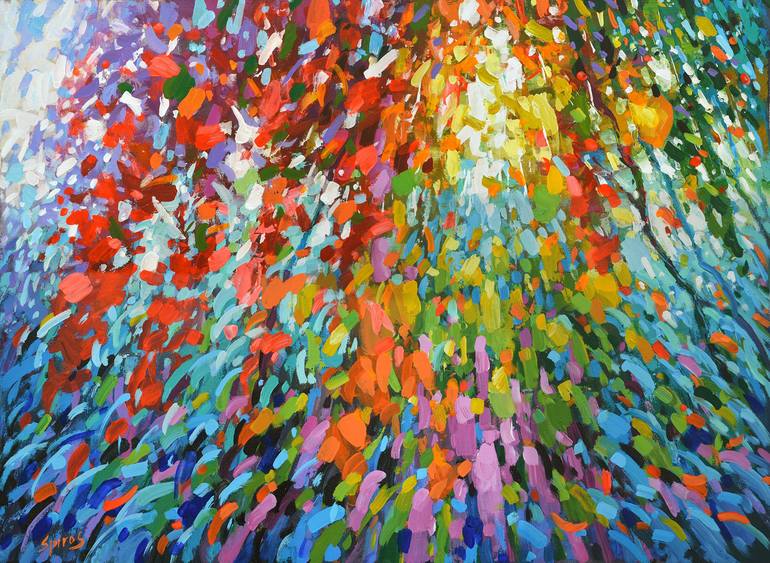 Autumn lights colors Painting by Dmitry Spiros | Saatchi Art