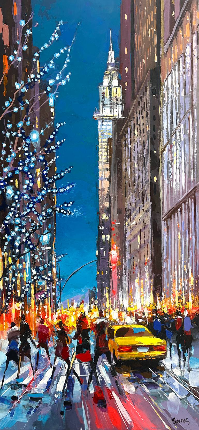 Midnight City Pulse 3 Painting by Dmitry Spiros | Saatchi Art