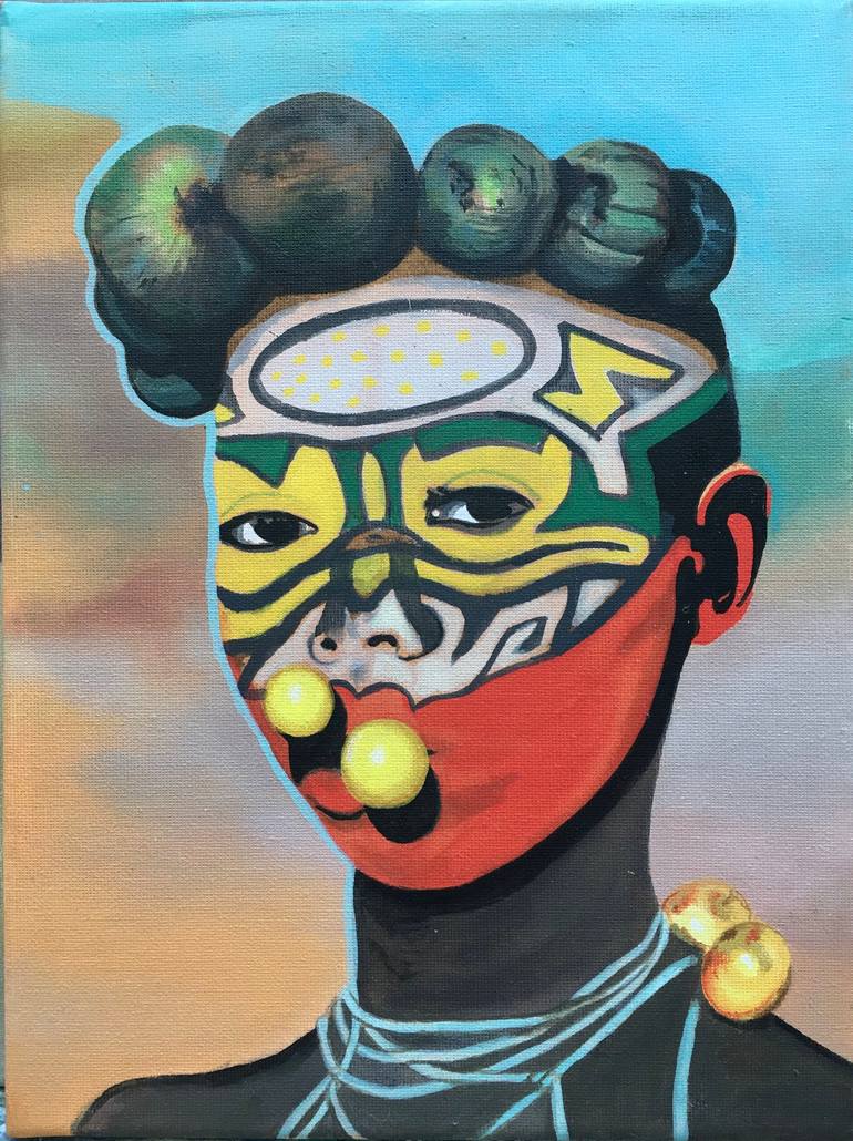 Cool AF Painting by Melina La Firenze | Saatchi Art