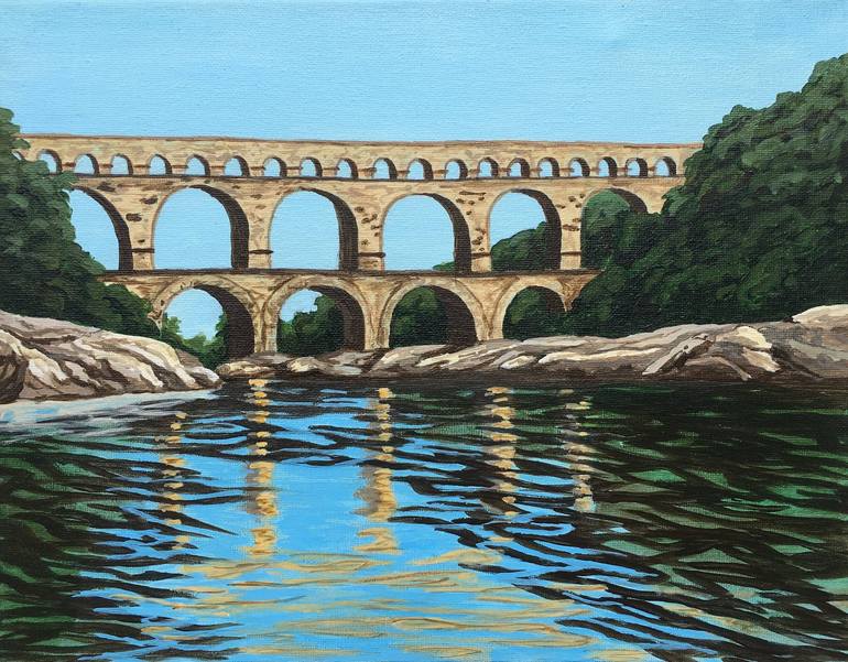 On the River Gaard Painting by April Lund | Saatchi Art