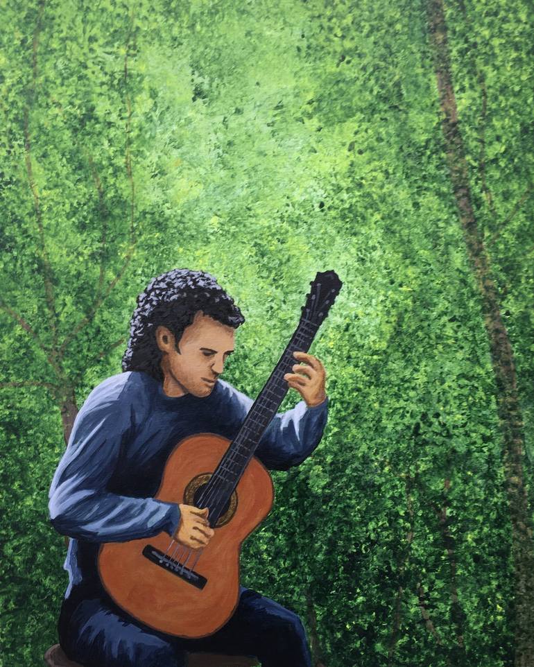 Serenade, Barcelona Painting by April Lund | Saatchi Art