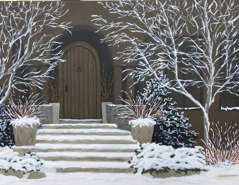 In Praise of Winter Painting by April Lund | Saatchi Art