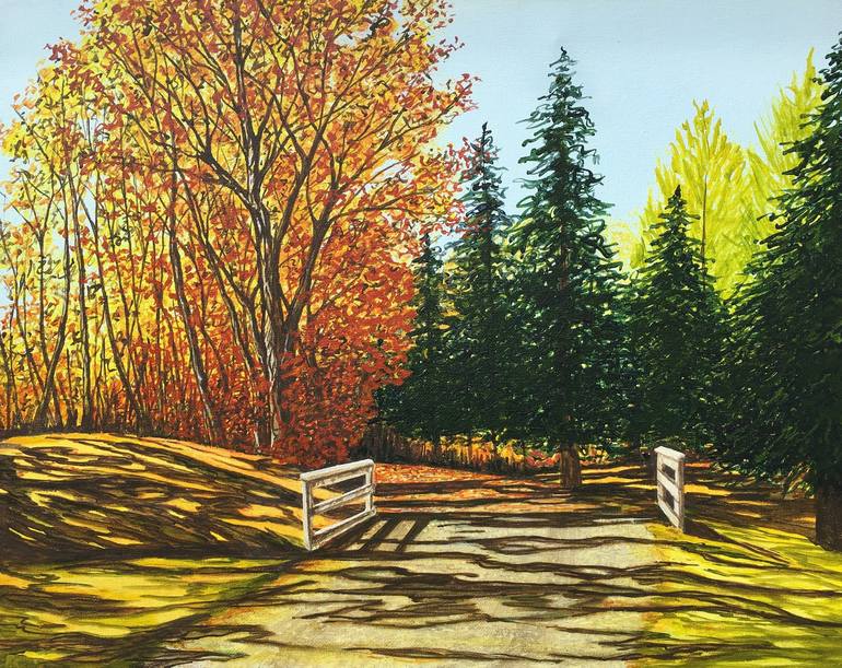 Nina's Crossing on Bella's Lane Painting by April Lund | Saatchi Art