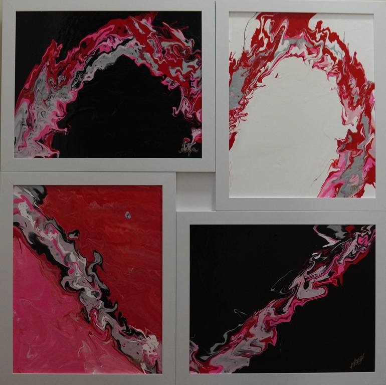 Chaos in Love Painting by Michelle Bezanson | Saatchi Art
