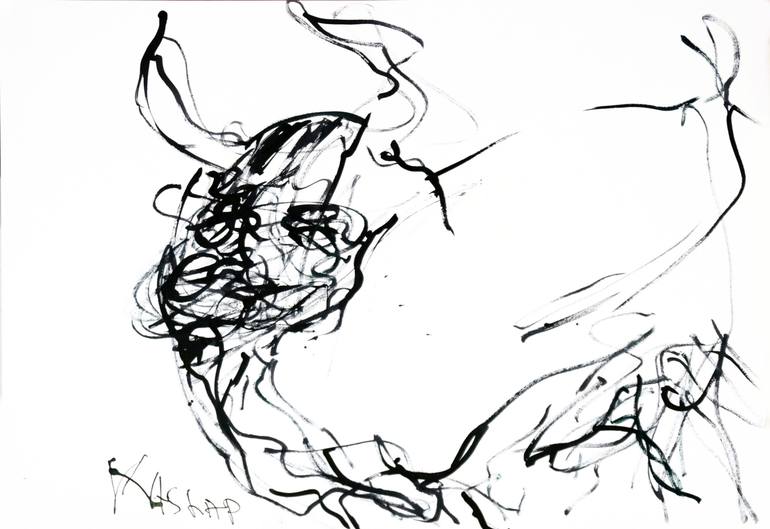 Power of motion Drawing by Rita Kashap | Saatchi Art
