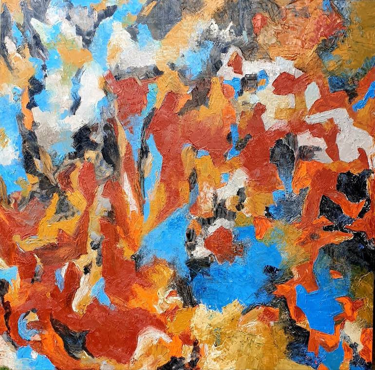 What's Happening Painting by RUCHIKA KAWLRA | Saatchi Art