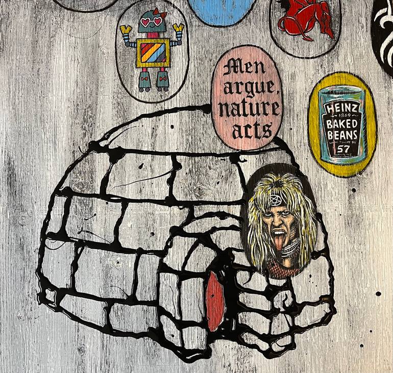 'Men Argue, Nature Acts' Painting by Drew Simpson | Saatchi Art