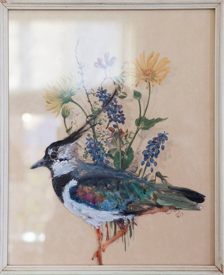 Lapwing Painting by Elise Klinkert | Saatchi Art