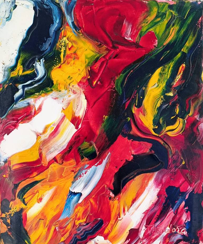 Incandescence - N°1619 Painting by Theodora Bernardini | Saatchi Art