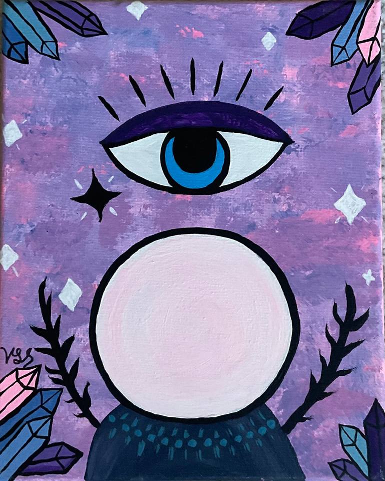 Eye See Fortune Painting by Vivian Stokes | Saatchi Art