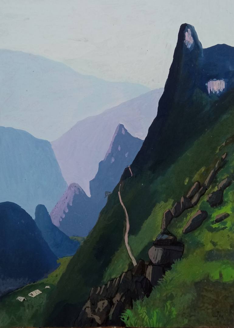 white cliff foot 03. Painting by HOANG KHANH DU | Saatchi Art