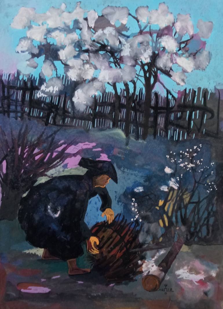 white cliff foot 15. Painting by HOANG KHANH DU | Saatchi Art