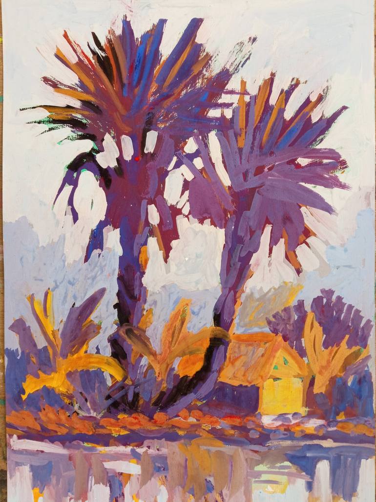 field plot. Painting by Hoang Khanh Du | Saatchi Art