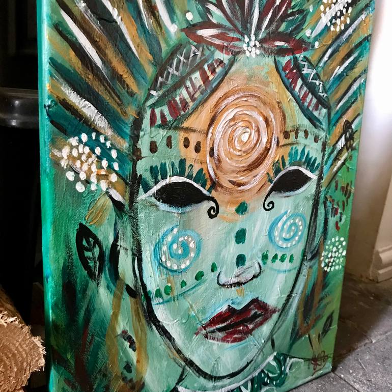 Priestess Of Divine Nature Painting by Kate Alexandra Priestley ...