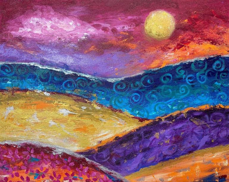 Inner Worlds Painting by Kate Alexandra Priestley | Saatchi Art