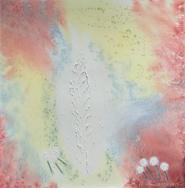 Feather Wave - Ellen’s Effect Painting by Rebecca Carroll | Saatchi Art