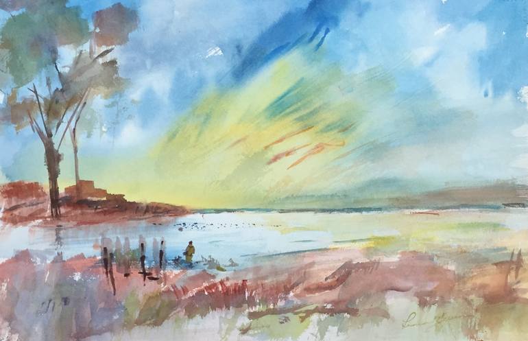 Dashing Light Painting by Len Weaver | Saatchi Art