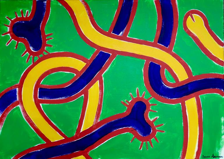 Never ending Painting by Marta Salerno | Saatchi Art