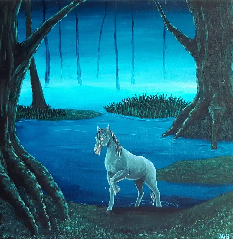 Kelpie Painting by Jenna N Goodwell | Saatchi Art