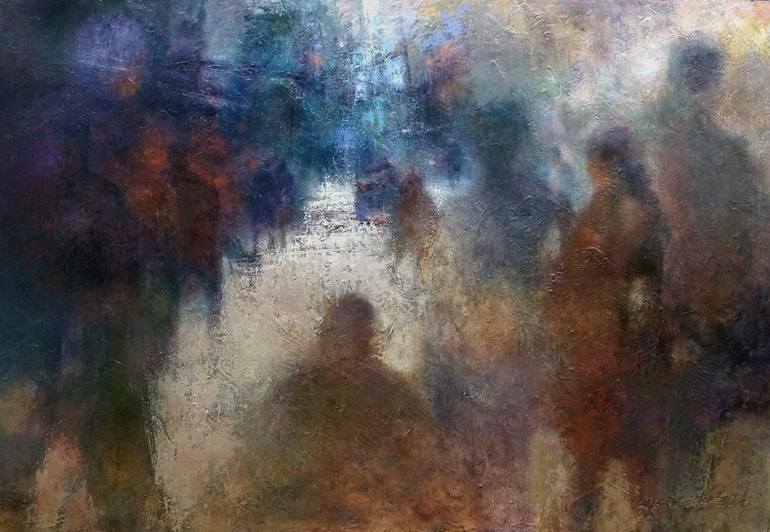 A memory of the street Painting by Hyoung Jun Lee | Saatchi Art