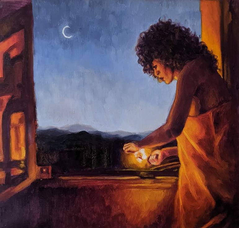New Year Painting by Sophia Masters | Saatchi Art
