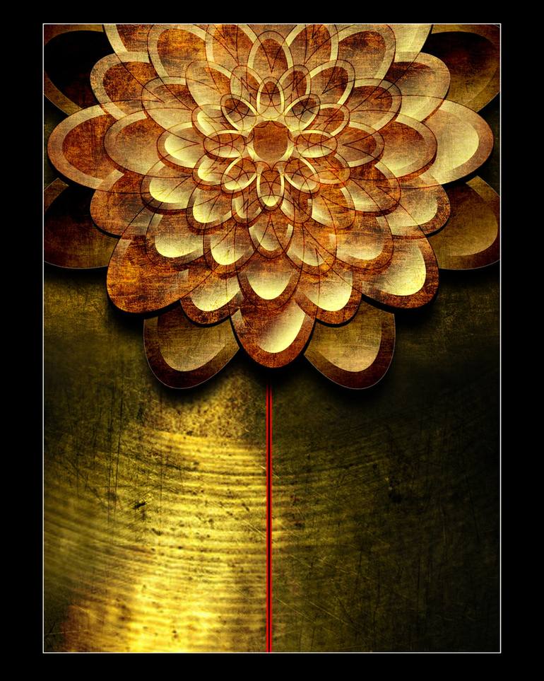 Lotus Painting by Subrata Ghosh | Saatchi Art