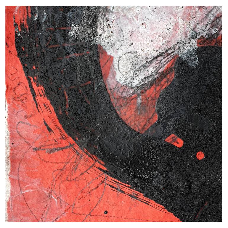 Composition & Red collage 6-22 Painting by Alaa Shasheet | Saatchi Art