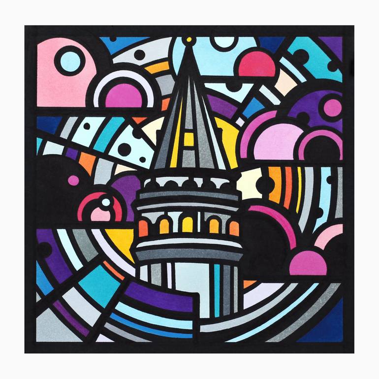 Istanbul. Galata Tower no5 Drawing by Maria Ganja | Saatchi Art