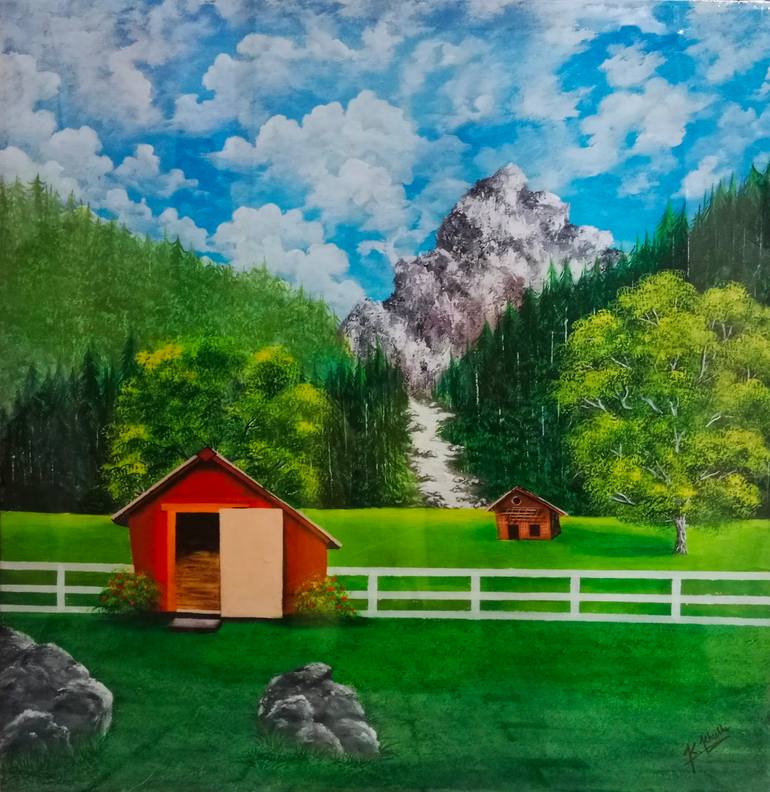 Deep in Heaven Painting by khansa Khushi | Saatchi Art