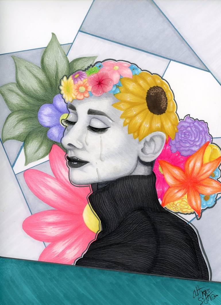 Audrey Hepburn Ink Drawing