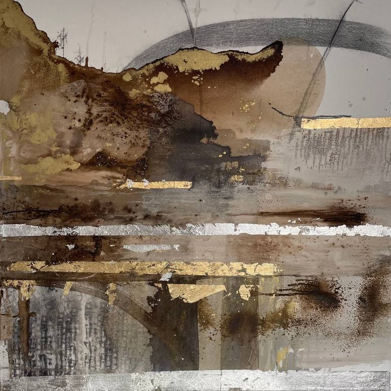 Desertus Diptic Painting by Yiriane Kahn | Saatchi Art