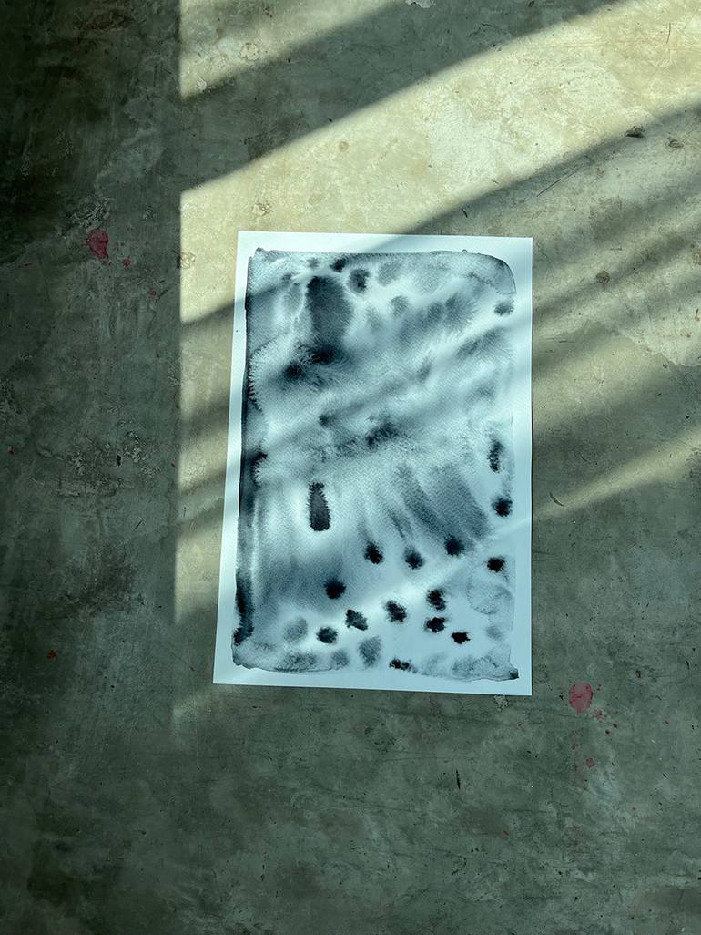 Rhythms of nature. Black points. Painting by Nataliia Lepikhina ...