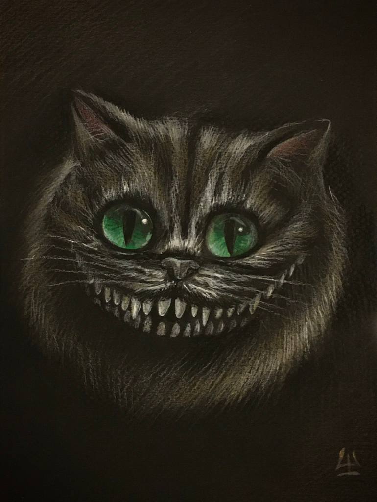 Cheshire Cat Drawing by Natalya Baranova | Saatchi Art