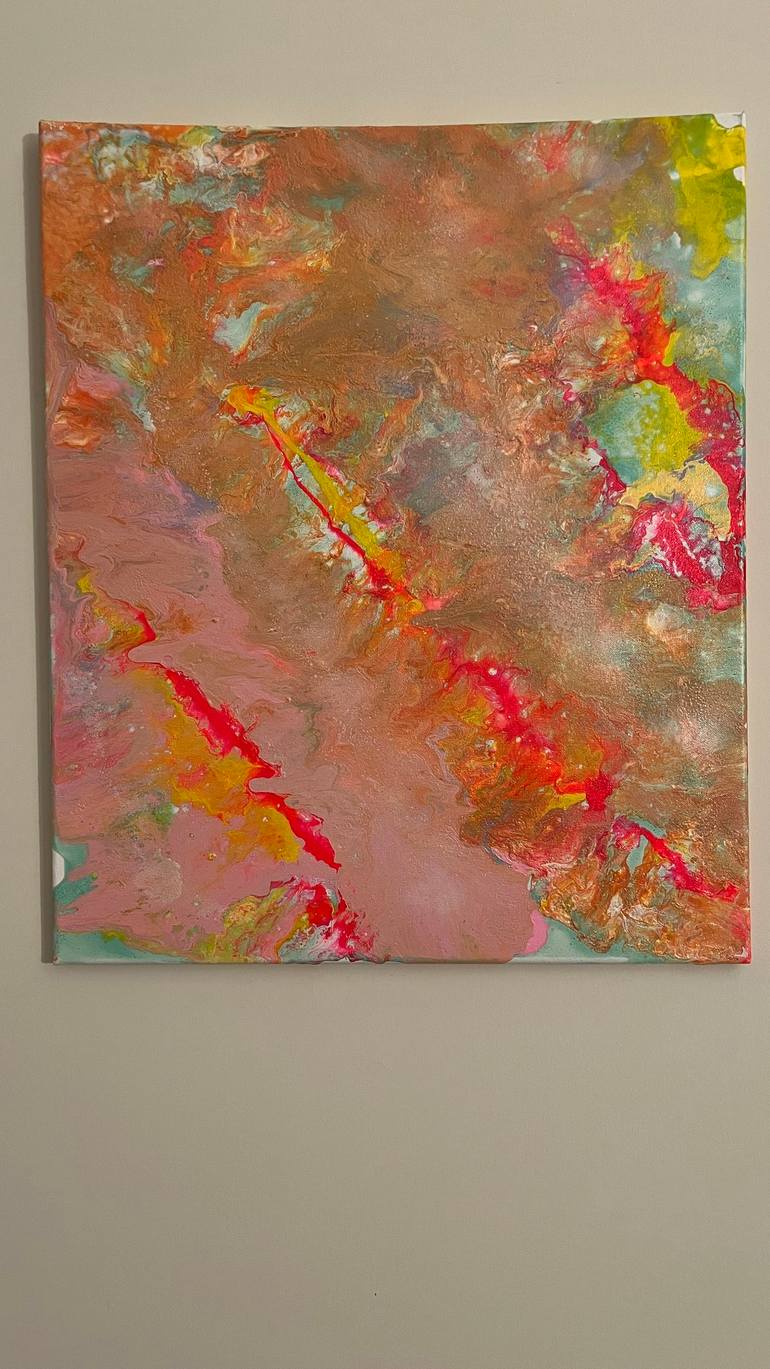 Pink Horizon Painting by Felicia Mathis | Saatchi Art