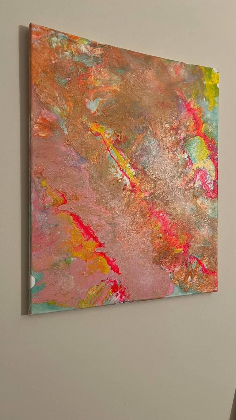 Pink Horizon Painting by Felicia Mathis | Saatchi Art