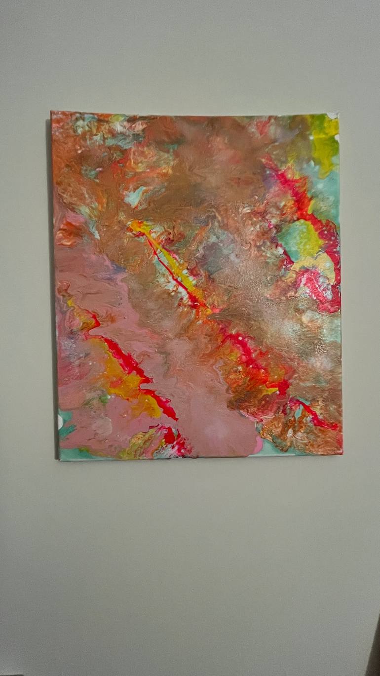Pink Horizon Painting by Felicia Mathis | Saatchi Art