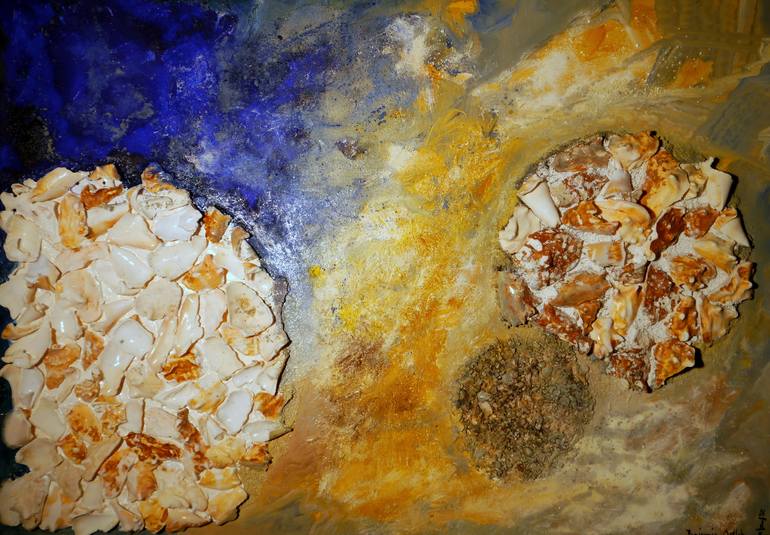 Shells of Sal (Capo Verde) Painting by Benjamin Ortleb | Saatchi Art