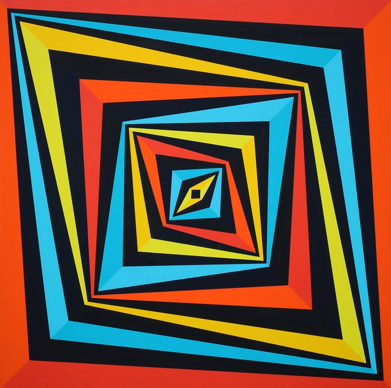 Taking the Square Root Painting by Lynda Hyde | Saatchi Art