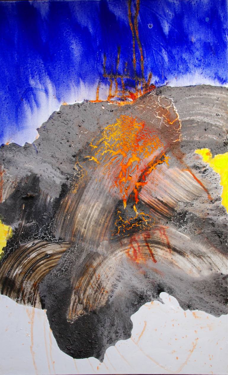 magma Painting by Tom Scase | Saatchi Art