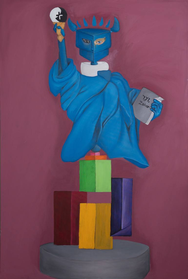 Lady of the free Painting by Aldous Plascencia | Saatchi Art