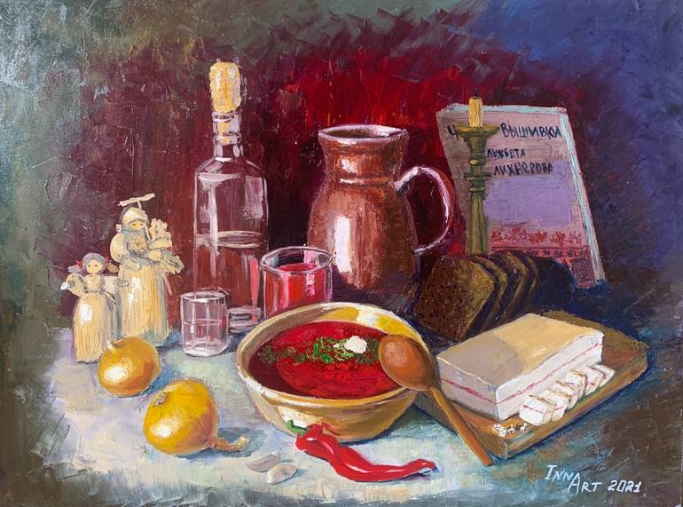 Ukranian Borsch Painting by Inna Artamonova | Saatchi Art