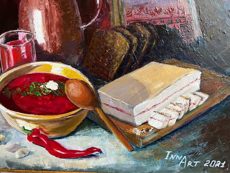 Ukranian Borsch Painting by Inna Artamonova | Saatchi Art